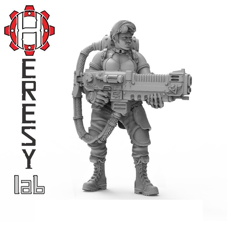 Heresy Lab: Female Bounty Hunter – MAW • games, miniatures, and ...