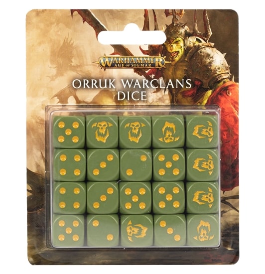 Orcs and Goblins: Orruk Warclans Dice Set • games, miniatures, and ...